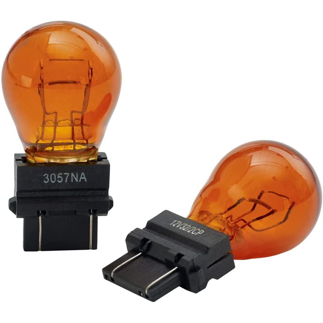 3157 NA Amber Tail Signal Brake Light Bulbs ( (Interchangeable 3157, 3 ...